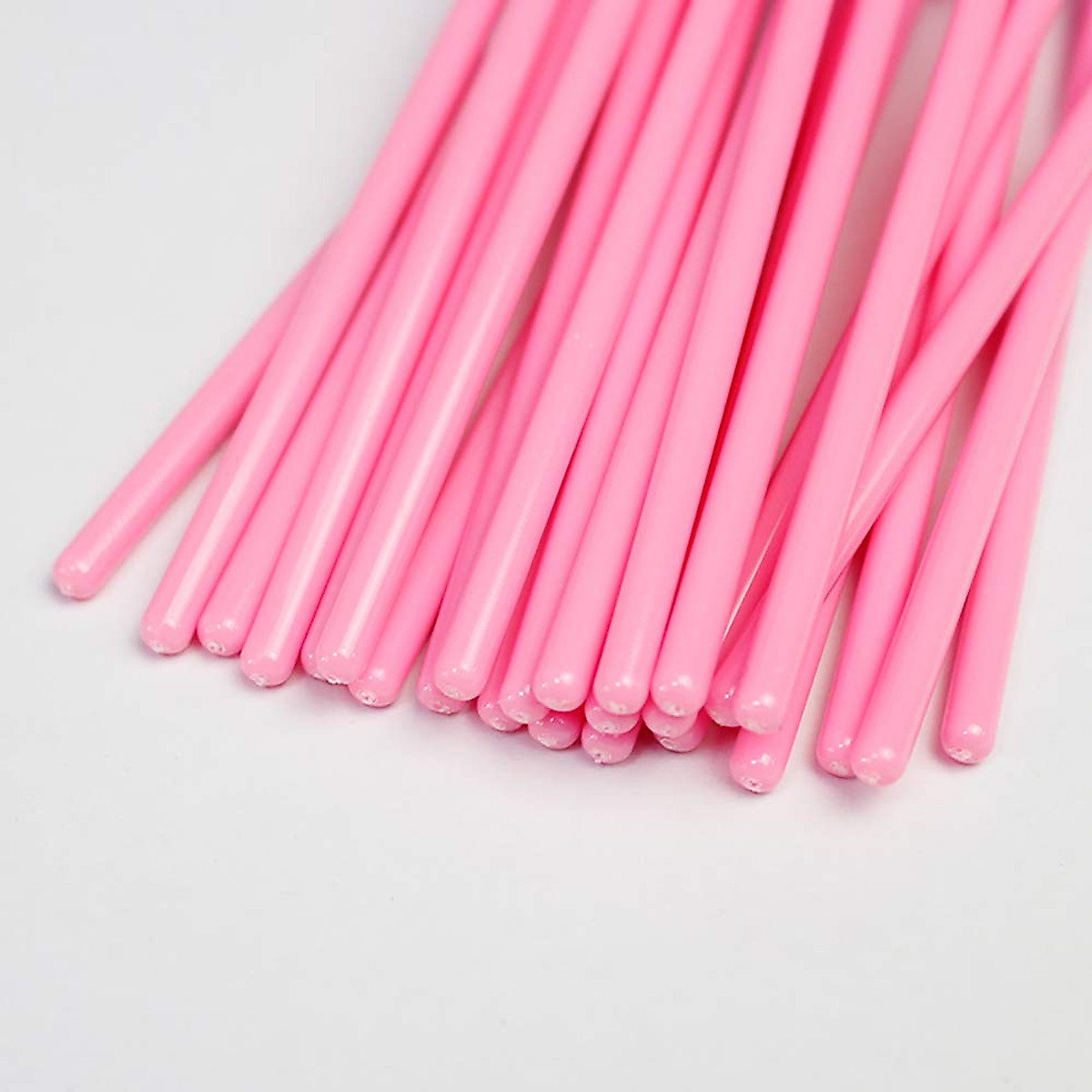 Eyelash Spoolie Brushes 100PCS Mascara Wands Eyebrow Brush Cleaner Applicator Makeup-Tools false Eyelashes Extension (Pink-100 Count)