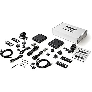 StarTech.com HDMI KVM Extender Over IP - 4K 30Hz HDMI 2.0 & USB Over IP LAN or CAT5e/CAT6 Ethernet (100m/330ft) - Remote KVM Switch/Console Transmitter/Receiver Extender Kit, TAA (SV565HDIP)