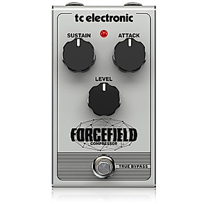 TC Electronic FORCEFIELD COMPRESSOR Classic Compressor/Limiter Pedal with Endless Sustain