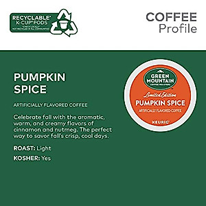 Green Mountain Coffee Roasters Seasonal Selections Pumpkin Spice 12 Count