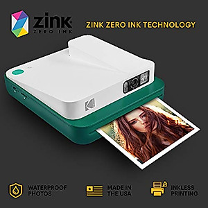 KODAK Smile Classic Digital Instant Camera with Bluetooth (Green) Starter Kit