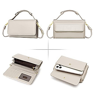 GEEAD Small Crossbody Shoulder Bag for Women PU Leather Cell Phone Card Holder Wallet Purse and Handbags