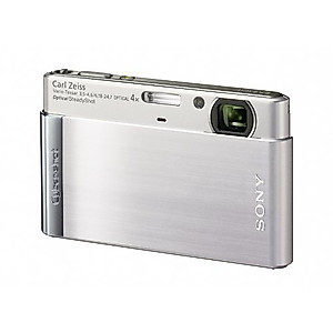 Sony Cyber-shot DSC-T90 12.1 MP Digital Camera with 4x Optical Zoom and Super Steady Shot Image Stabilization (Silver)