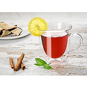 JoyJolt Serene Double Walled Insulated Glasses Coffee Mug (Set of 2) 7.4 Ounces