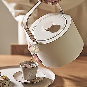 Dr.HOWS Goyo Electric Kettle Elegant and Stylish Design Teapot with Auto Shut-Off to Quickly Boil Water for Tea, Coffee (WHITE)