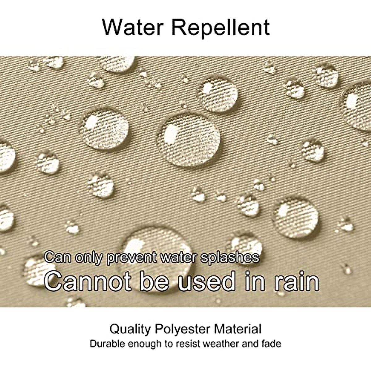 LOVTEX Tufted Bench Cushions for Outdoor Furniture Waterproof, 44 x 19 inches Patio Swing Cushions Khaki - Overstuffed Indoor/Outdoor Loveseat Cushions with Round Corner