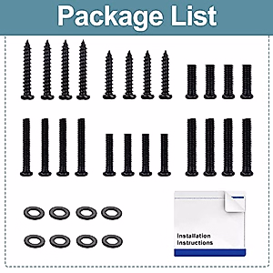 TV Stand Screws and Washers for Onn TV Stand Legs Screws Kit for 24" 40" 48" 50" 55" 58" 60" 65" Onn TV RC439 100012585 100005396 100024699 100021261 Universal TV Stand Screws