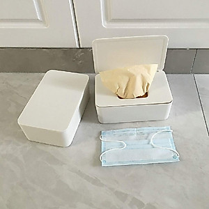 Baby Wipes Container Baby Wipe Holder Keeps Wipes Fresh Tissue Storage Box Diaper Wipes Dispenser with Lid