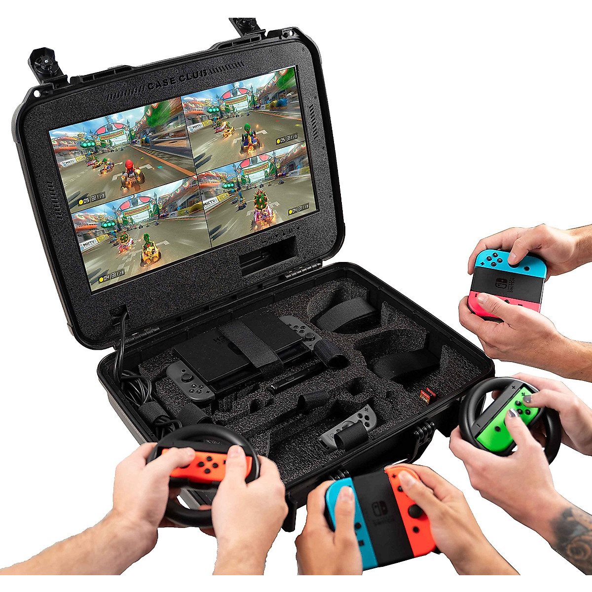 Case Club Waterproof Pre-Cut Portable Gaming Station to Fit Nintendo Switch