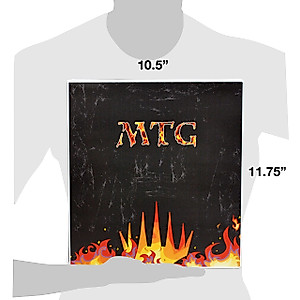 UniKeep Card Storage Case for Magic The Gathering Game with 20 Playing Card Pages - Holds up to 360 MTG Cards (Flames)