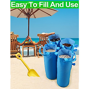 120LBS Extra Large Heavy Duty Canopy Weights Sand Bags for Ez Pop Up Canopy Tent Gazebo Outdoor Instant Sun Shelter Patio Umbrella, Upgraded 5 full-Sized Velcro, 2 Nylon Handles and Storage Bag, 4Pack