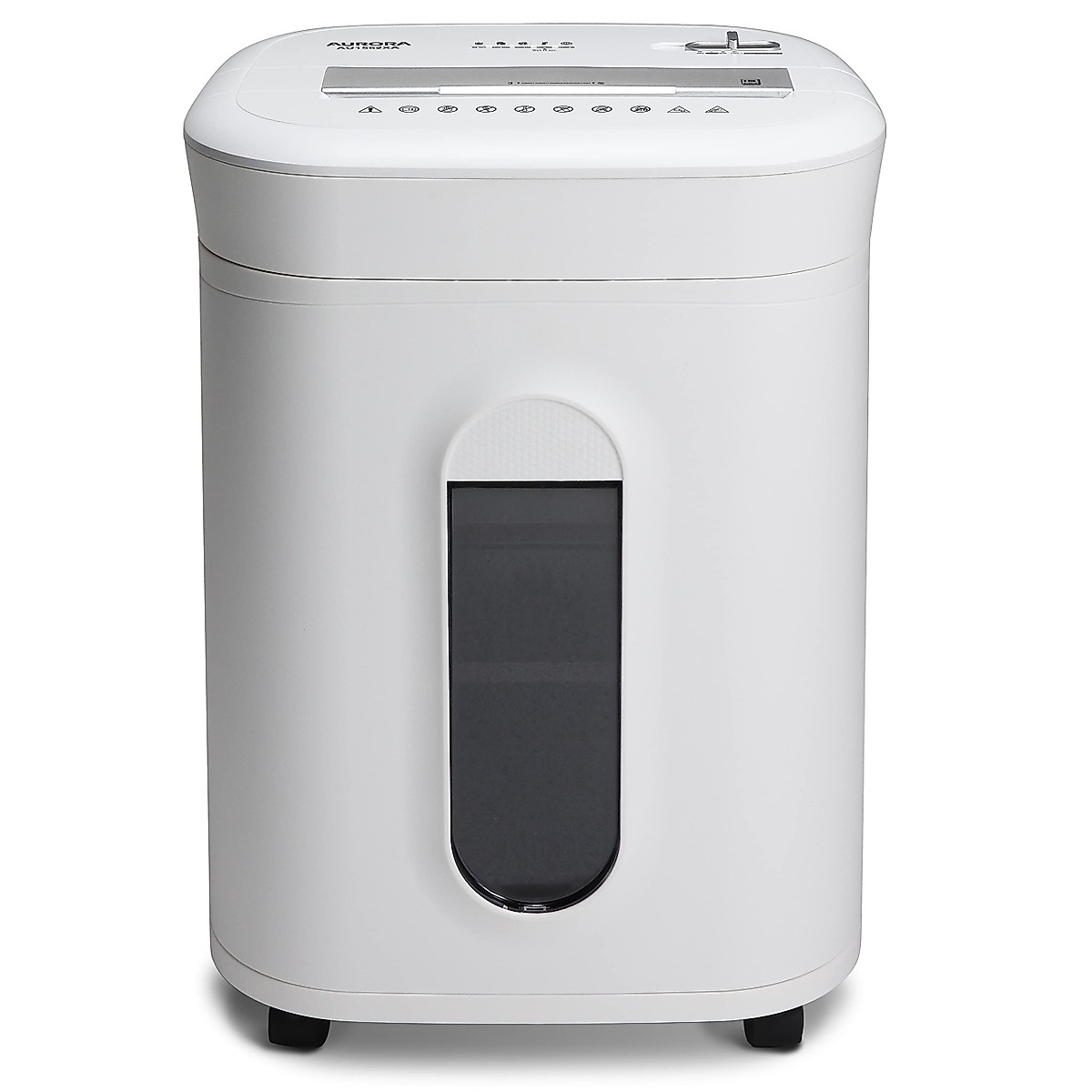 Aurora Heavy Duty Anti-Jam 15-Sheet Crosscut Shredder/60 Min Run Time/ 6-Gallon Pullout Basket, White