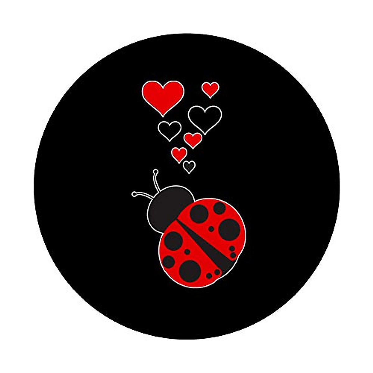 Cute Ladybug Hearts - I Love Ladybugs OK? PopSockets PopGrip: Swappable Grip for Phones & Tablets