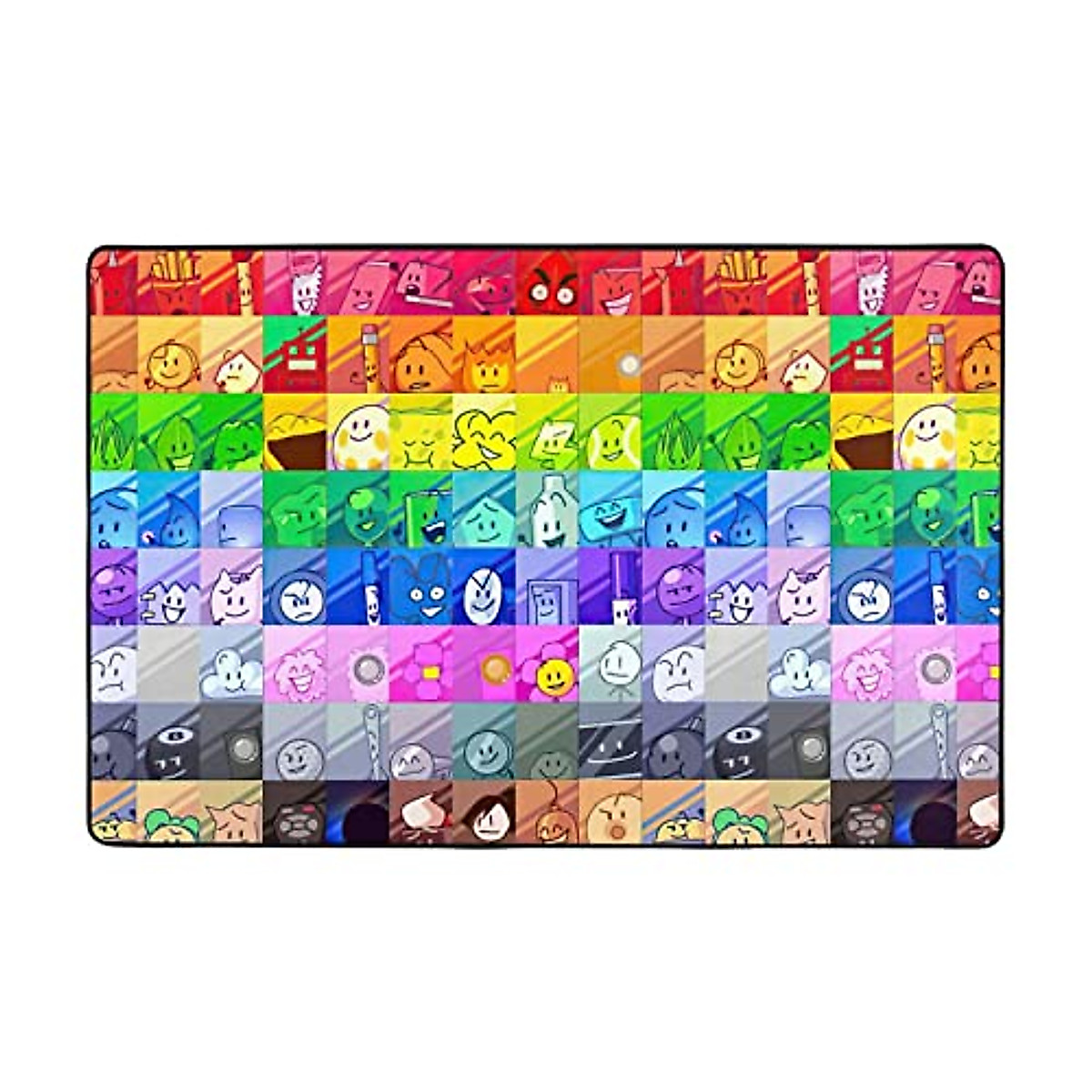 Bfdi Battle for Dream Anime Rug Soft Flannel Carpet 3D Non-Slip Area Rug Art Floor Mat Doormats Decorative Rugs for Bedroom Living Room 72"X48"