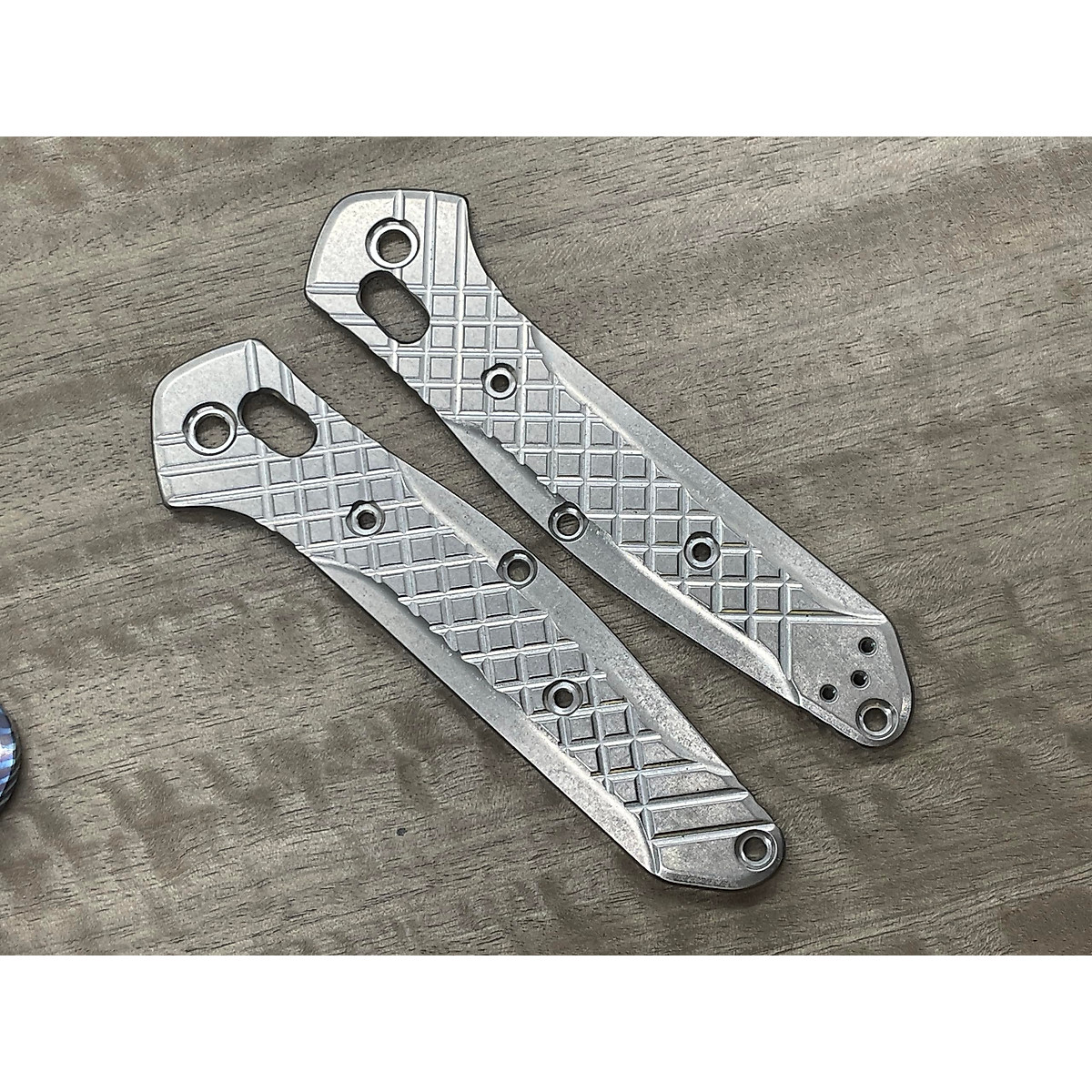 Tumbled FRAG Cnc milled Titanium Scales for Benchmade 940 Osborne