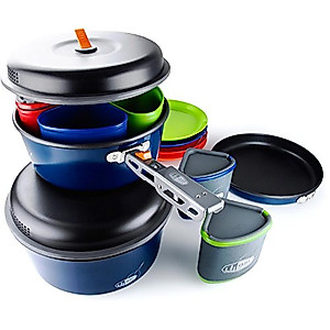 GSI Outdoors, Bugaboo Camper, 4 Person Camping Cook Set, Superior Backcountry Cookware Since 1985