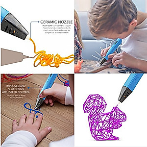 3D Pen / 3D Printer Filament ABS 1.75mm Plastic 328 Linear Feet Pack of 20 Colors Filaments 16.4 ft Each. Each Color in a Separate Vacuum Sealed Pack for Easy use