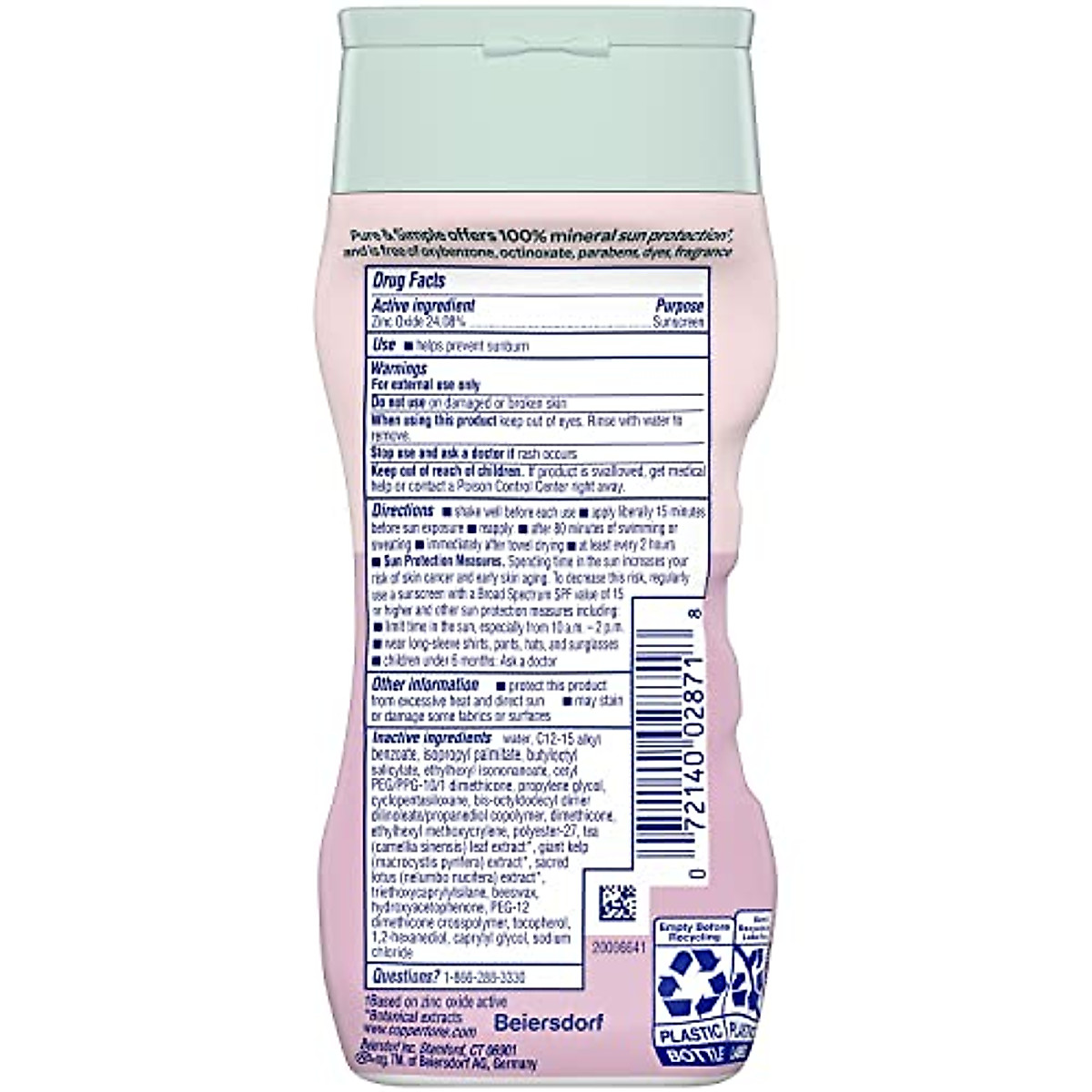 Coppertone Pure and Simple Baby Sunscreen Lotion SPF 50, Broad Spectrum Sunscreen for Baby, 6 Fl Oz Bottle and Pure and Simple Baby Sunscreen Stick, 0.49 Oz