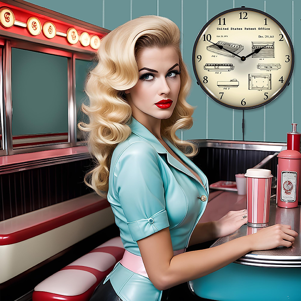 Collectable Sign and Clock Gaming Console 2600 Video Game Console 1979 2 of 29 Gaming Patents Clocks