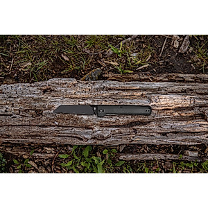 Gerber Gear Pledge Pocket Knife with Pocket Clip - 3.7" Full Panel Plain Edge Blade Folding Knife - EDC Gear and Equipment - Omni Gray