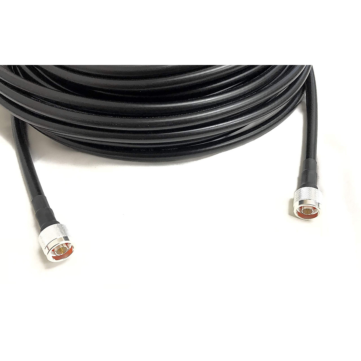 Custom Cable Connection 150 Foot N Male to N Male LMR400 Times Microwave 50 Ohm Coax Low Loss Antenna Cable for Ham Radio, WLAN, CB Radio and WiFi Antenna Feeders