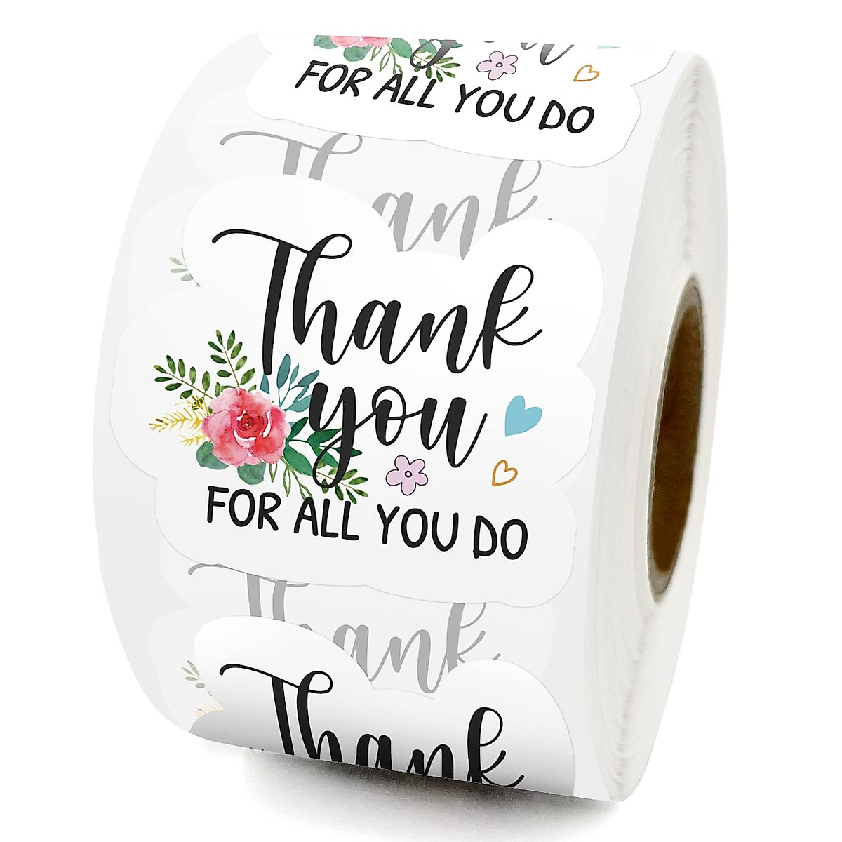 PNTKION Thank You for All You Do Cute Small Shop Stickers, 500 Labels Per Roll