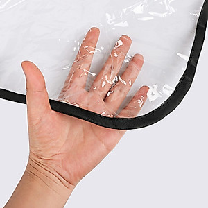 Twins Baby Pushchair Rain Cover Universal Stroller Waterproof Rainy Weather Guard Side by Side Double Carriage Outdoor Wind Dust Snow Protection Breathable Shield Transparent Accessories