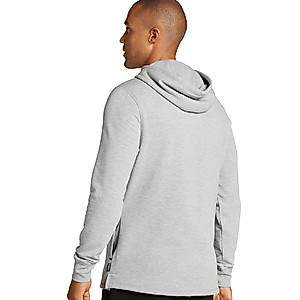 Jockey Men's Sportswear Lightweight Fleece Pullover Hoodie, Light Grey Heather, m