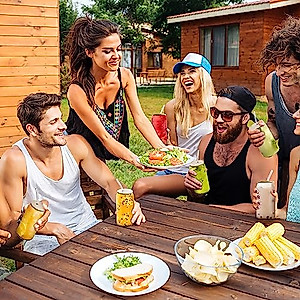 4 PCS Glass Cups with Bamboo Lids and Glass Straws and Stainless Steel Stirring Spoon. 16 Oz Can Shaped Ice Glass Coffee Cups, Drinking Glasses and Beer Glasses and for Whiskey, Tea, Soda, Water