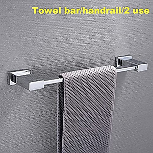 Generic Shower Handles, Grab Rail,Bathroom Grab Handle Sturdy Stainless Steel Shower Safety Grab Bar Rail for Bathtub Toilet Kitchen,Disabled Injury Auxiliary Supports Grab Rail