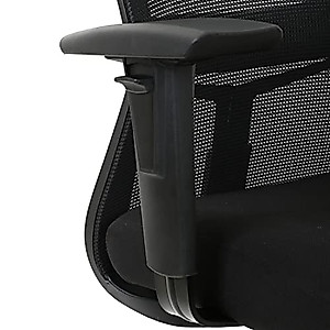 Home Ergonomic Office Chair Mesh Office Chair with Wheels，Office Desk Chair with Lumbar Support Armrest Executive Rolling Swivel Adjustable Height Mid Back Task Chair for Adults, Black