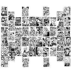 DESERT CAMEL Anime Wall Collage Kit,Anime Stuff Pictures 50Pcs Anime Posters for Room Aesthetic,Anime Room Decor,Anime Manga Panels for Teens Girls Boys Dorm Bedroom Anime Wall Art