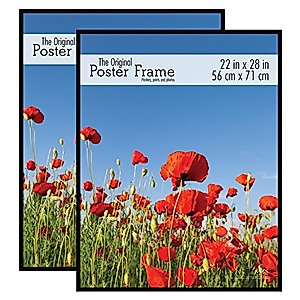 MCS Original Poster Frame, 22 x 28 Inch, Black, Set of 2