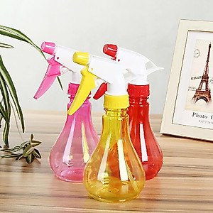 Pink Empty Spray Bottles, Plastic Watering the Flowers Water Spray Bottle for Salon Plants, Spray Bottles for Hair, Plants, Cleaning Solutions, Cooking, BBQ Refillable Containers