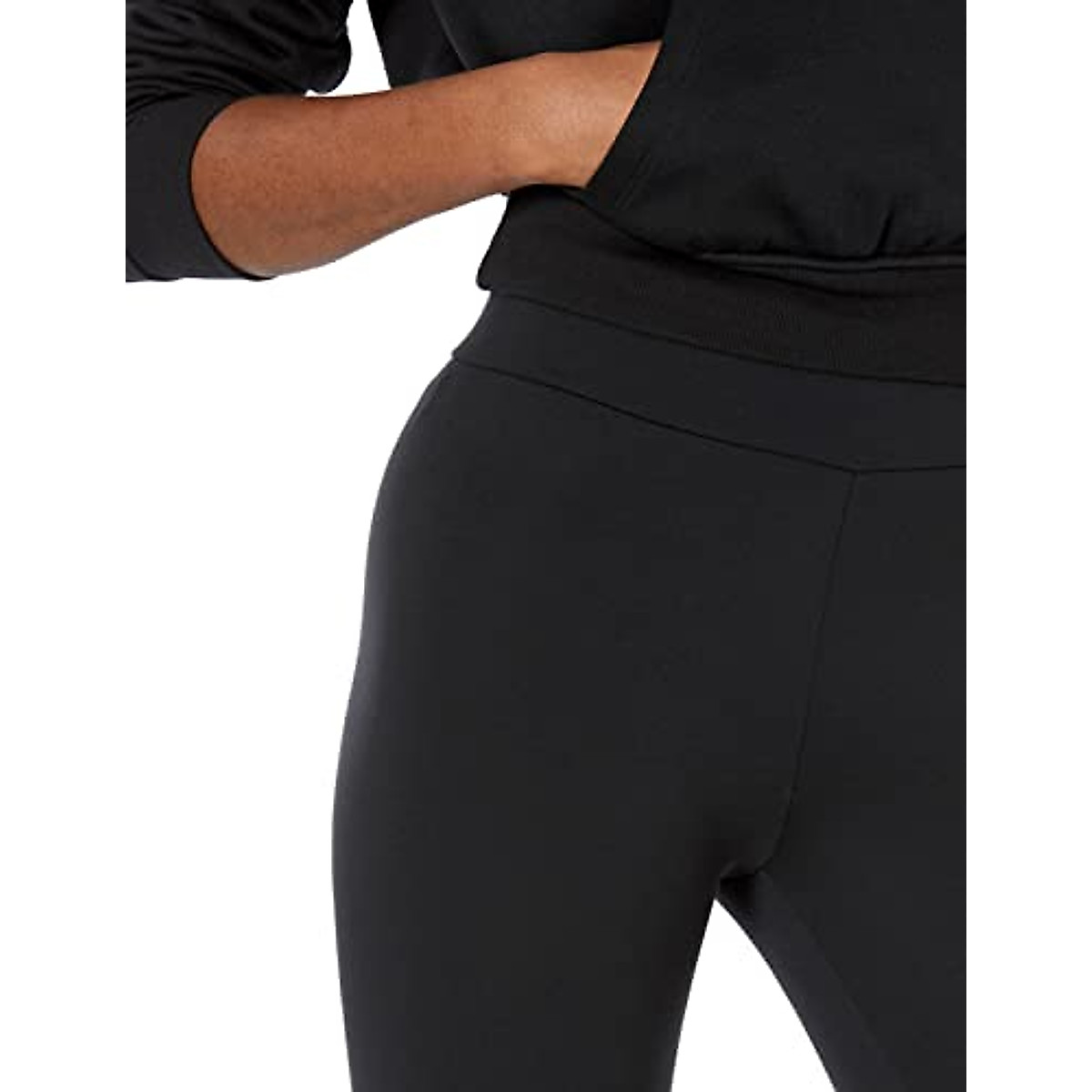 Amazon Essentials Women's Ponte Legging (Available in Plus Size), Black, X-Large