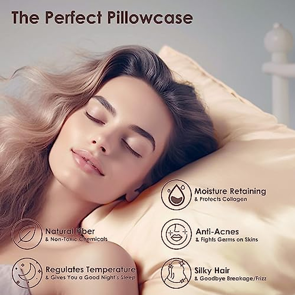 100% Pure Mulberry Silk Pillowcase for Hair and Skin with Hidden Zipper - 22 Momme Premium 6A Grade, 600 Thread Count, Silk Pillow Cases Standard Size 20"x26" (Dark Green, 1pc, with Gift Box)