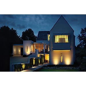 Hinkley Landscape Lighting Shielded Well Light – Highlights Important Landscape Features and Surfaces and Increases Home Security, Bronze Finish with Shield Cover to Protect Light, 15708BZ