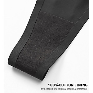 Wealurre Women's Microfiber Low Rise No Show Thong Pantie(B/W/A/DB/BR/G,M)