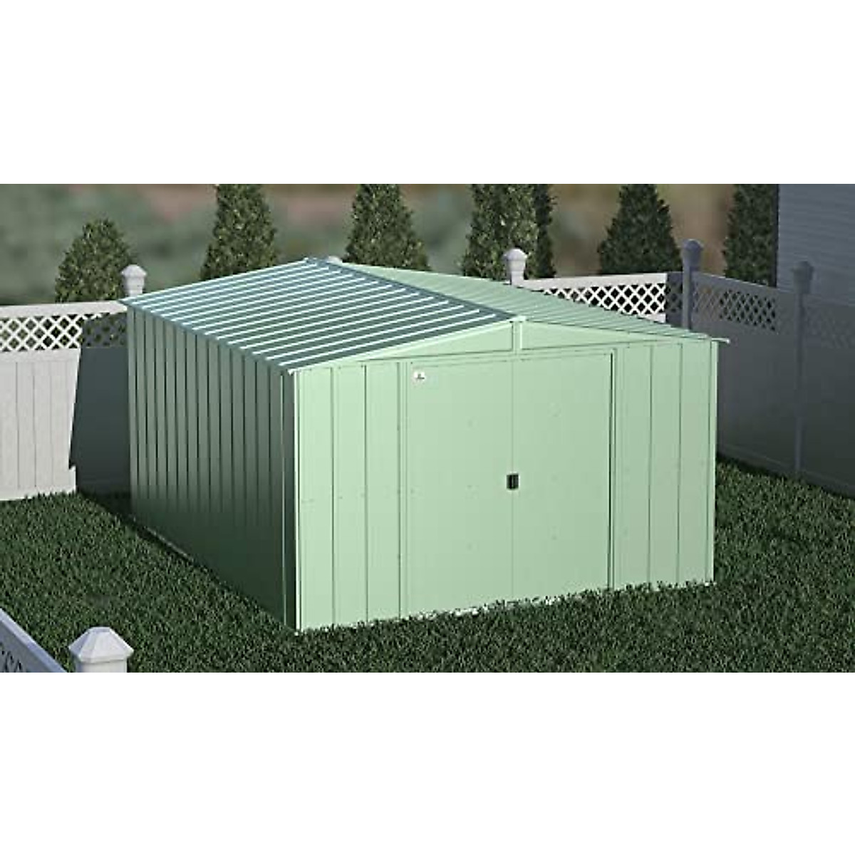 Arrow Classic Steel Storage Shed, 10x12, Sage Green