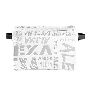 ZAACUSTOM Waterproof Personalized Basket Toy Storage Bin with Name for Boys Girls Kids Foldable Custom Baskets with Handles for Closet Shelf, Customized Nursery Boxes and Cubes Organizer, 1 Pack