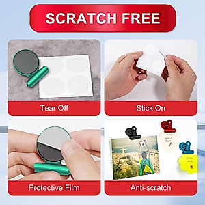 DIYSELF 8 Pack Magnet Clips, Strong Fridge Magnets Clips, Heavy Duty Refrigerator Magnets, Clip Magnets for Classroom, Whiteboard, Office, Photo, Magnetic Clips Locker Decorations for Girls, Kids