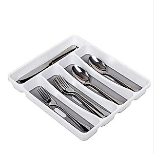 HMF DrawerStore Kitchen Drawer Organizer Tray for Cutlery,knives, Utensils and Gadgets Silverware Flatware Drawer Tray