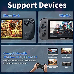 Emulator Console 256GB Micro S D Card Built-in 43,552 Retro Games, Batocera Game System for Steam Deck, Retro Game Boot Expansion Upgrade, Retro Game Console Compatible with MAME/Atari/Sega/PS3 etc