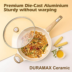 SENSARTE Ceramic Cookware Sets, Pots and Pans Set Nonstick, 14-Piece Induction Cookware, Non-toxic Healthy Non Stick Kitchen Cooking Set, with Frying Pans Set, PFAS PTFE PFOA PFOS Free