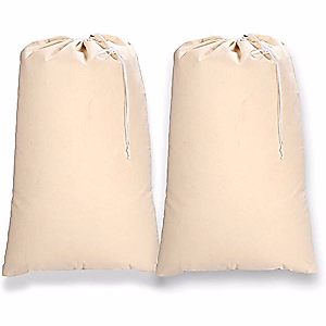 Heavy Duty Laundry Bag,Canvas Laundry Bags,Cotton Laundry Bag with Drawstrings, Easy to Carry,Washable Laundry Bag,Santa Bag,Laundry Hamper Bags 24x36 inch -Natural (Set Of 4 Pieces)