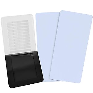 SEAL360 Magnetic Vent Covers (3-Pack), Pockets for Complete Seal, 5.5" X 14" (White) for Floor, Wall, or Ceiling Vents and Air Registers, for RV, Home HVAC and AC Vents, Vent Not Included