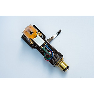 Titanium plated Headshell, mount, cartridge and stylus, needle for Technics SL 1000, SL 1100, SL 1200, SL 1210, SL 1300, SL 1301, SL 1310, SL 1350, SL 1400, SL 1401, SL 1410, MADE IN ENGLAND