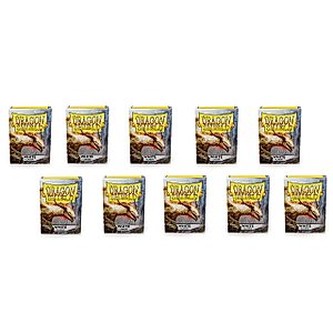 10 Packs Dragon Shield Classic White Standard Size 100 ct Card Sleeves Display Case …