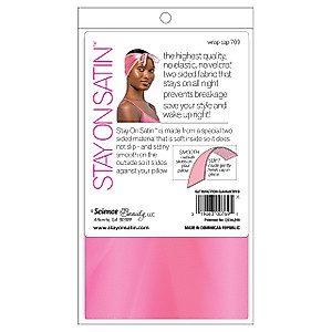 Stay On Satin Wrap Cap - (Black)