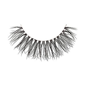 KISS Lash Couture LuXtensions Collection False Eyelashes, Flat Lash Technology, Real Lash Extension Fibers, Reusable, Contact Lens Friendly Strip Lashes, Style 'Black Swan', 1 Pair